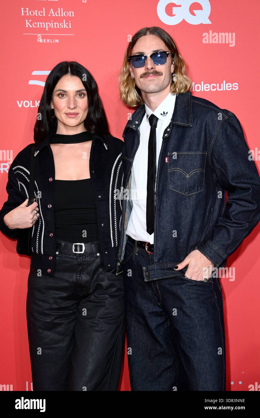 Jackson Irvine with wife Jemilla Pir at the 27th GQ Men of the Year ...