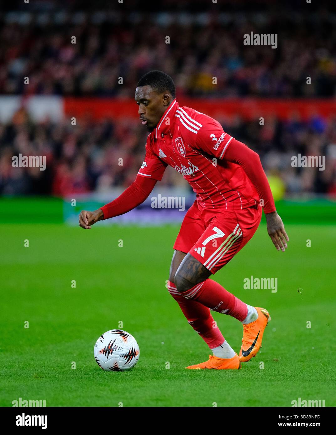 Callum Hudson Odoi of Nottingham Forest seen in action during the UEFA ...