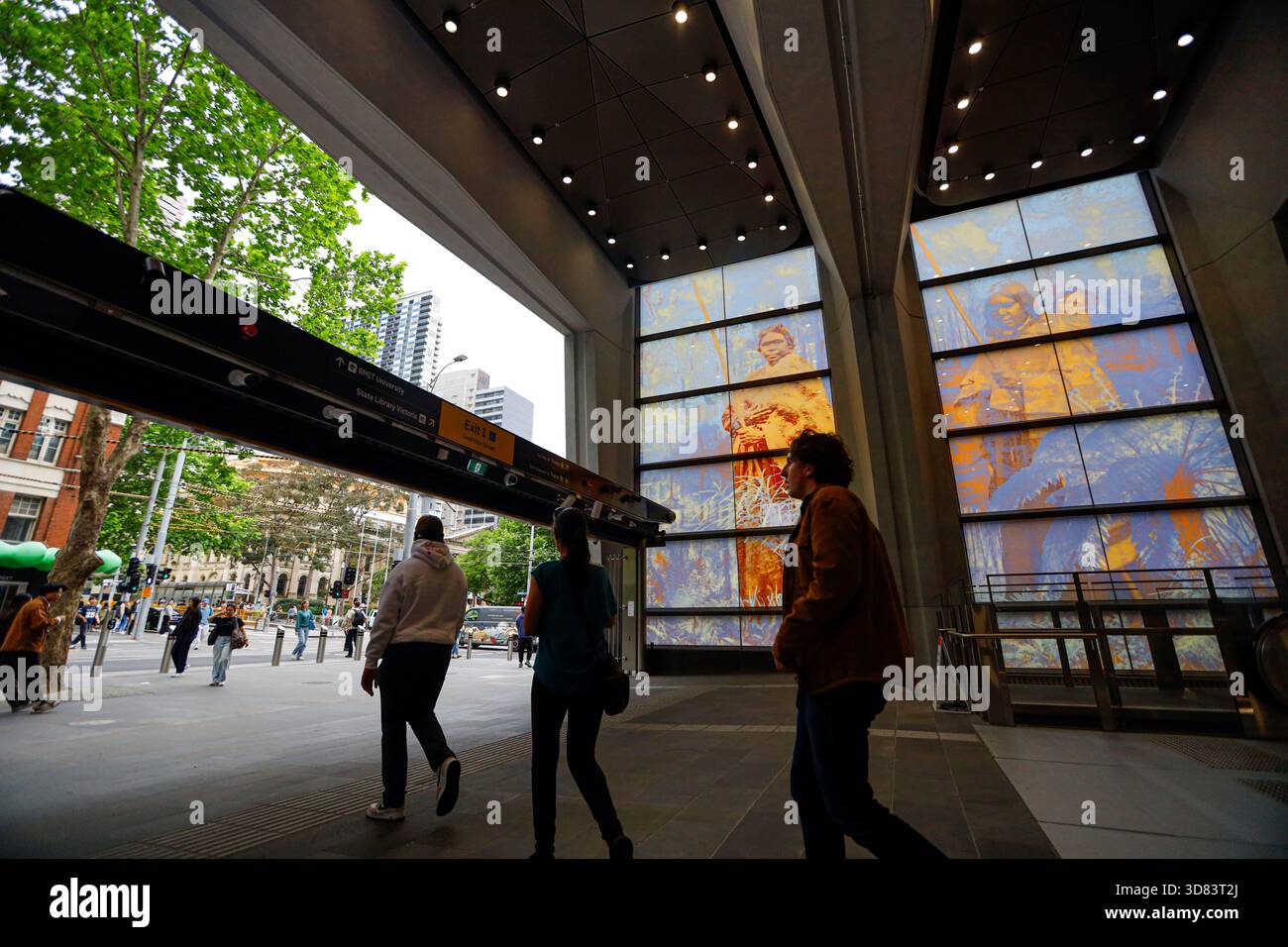 A general view of State Library Station as part of Metro Tunnel. Metro ...