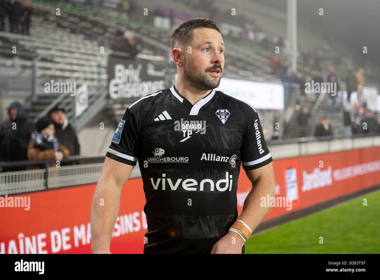 John Cooney of Brive during the Pro D2 match between Brive and ...