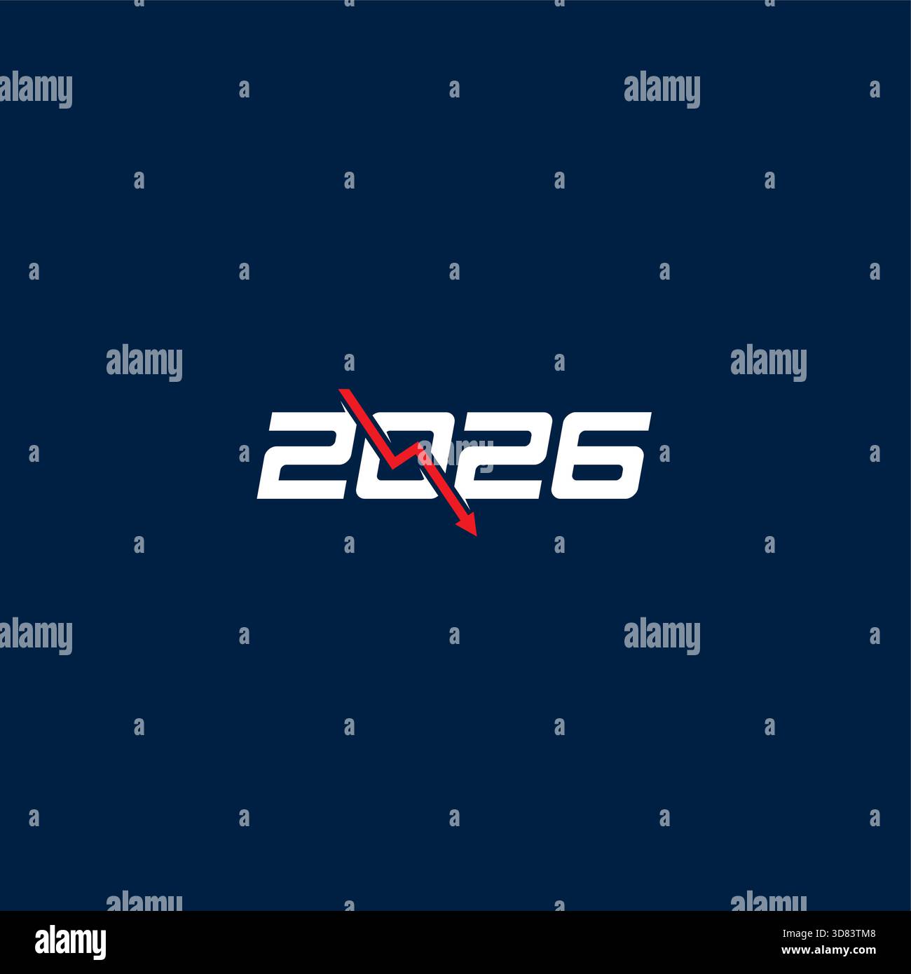 Red bear down arrow Stock Vector Images - Alamy