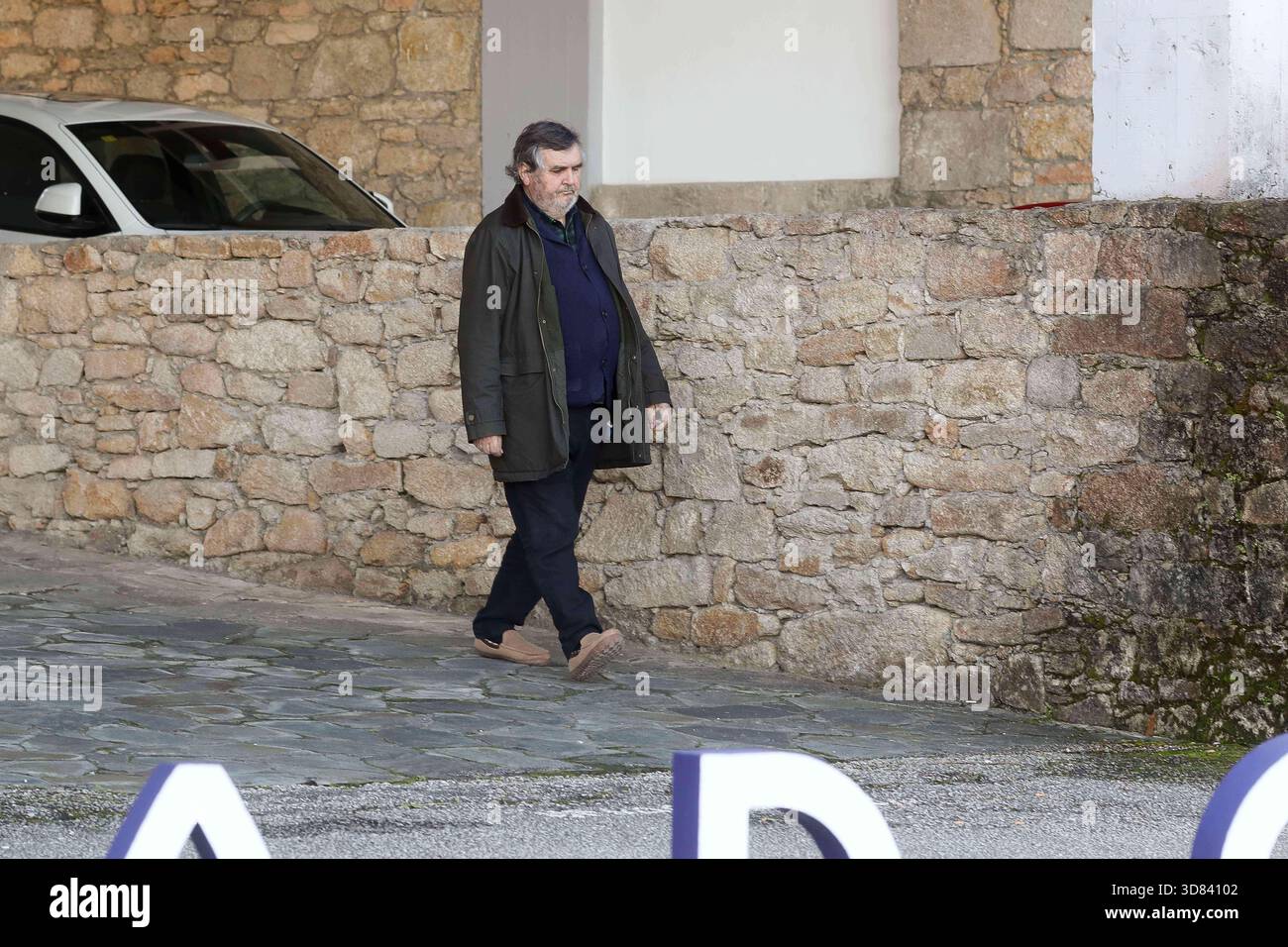 The owner of Sargadelos, Segismundo García, as he leaves the factory on ...