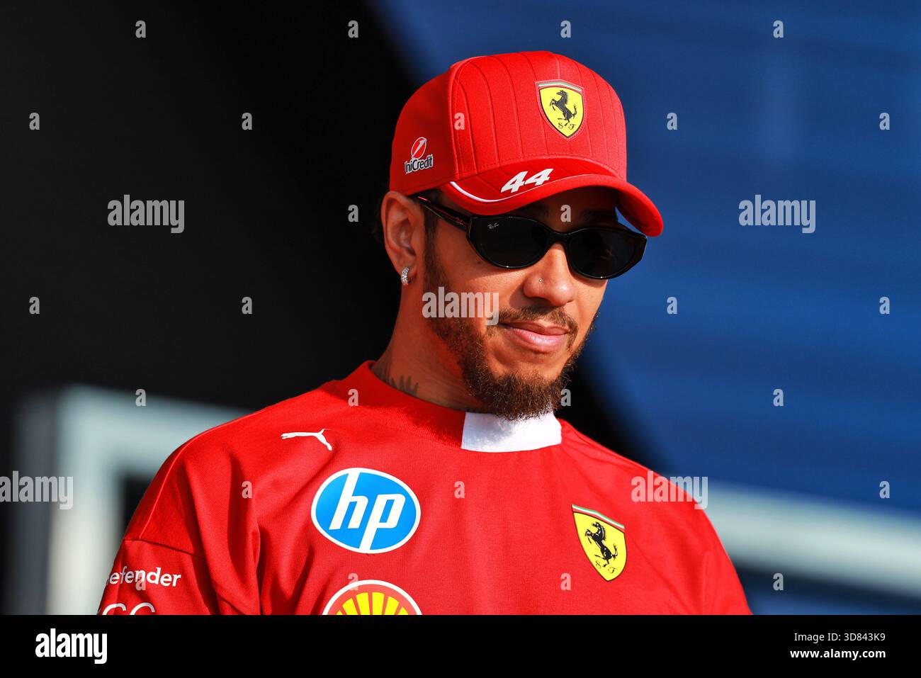 Lewis Hamilton (GBR) Ferrari on the FanZone Stage. 28.11.2025 Formula 1 ...