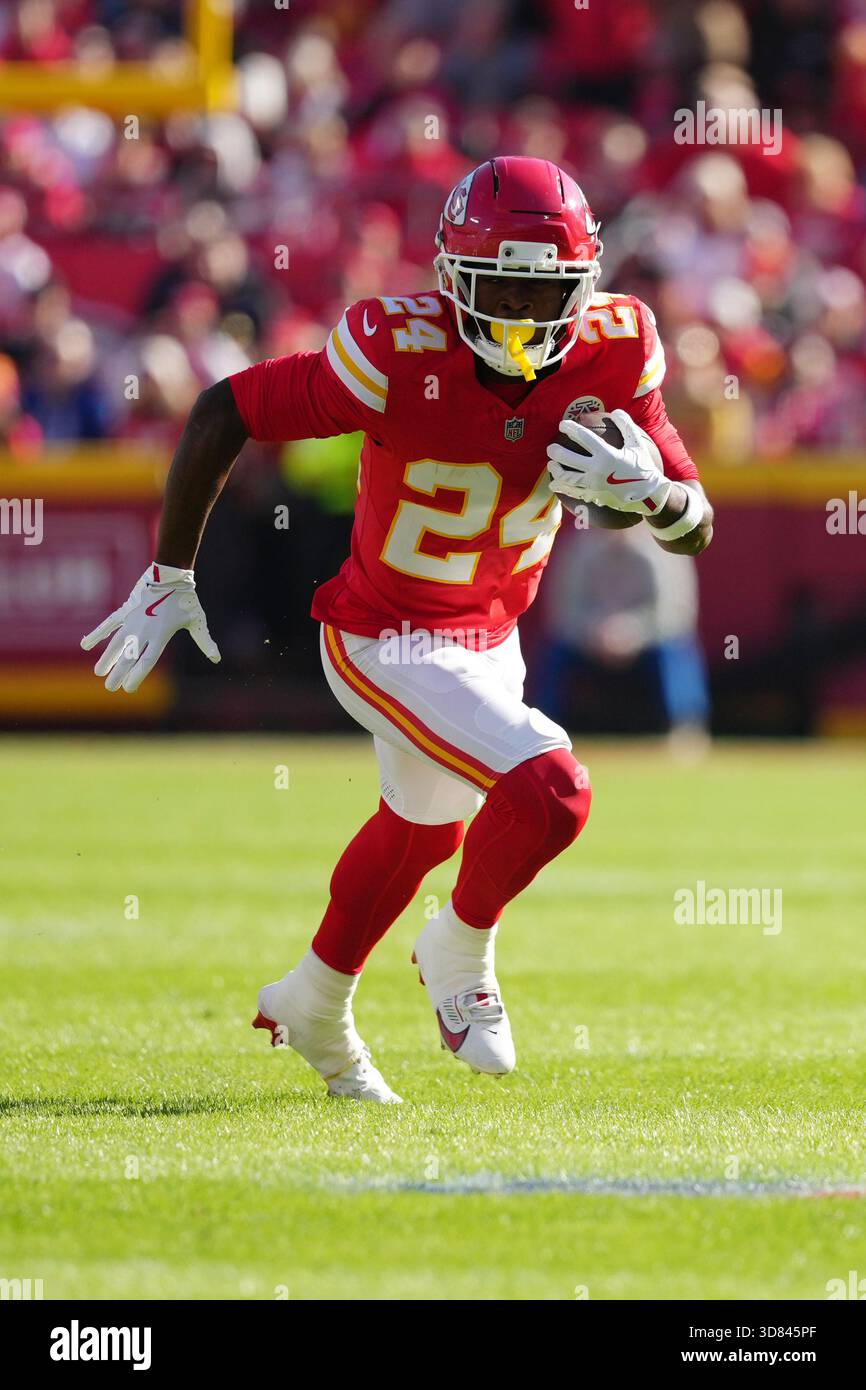 Kansas City Chiefs running back Brashard Smith runs against the ...