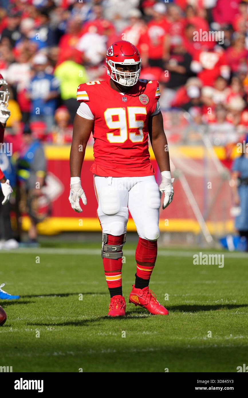 Kansas City Chiefs defensive tackle Chris Jones in action against the Indianapolis Colts during ...