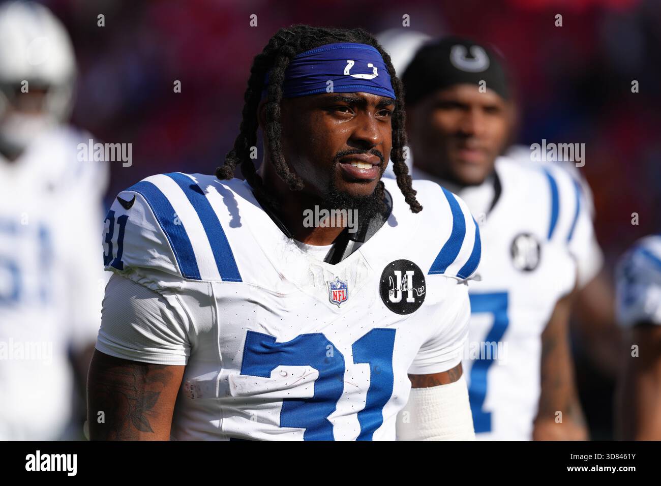 Indianapolis Colts running back Tyler Goodson walks off the field ...