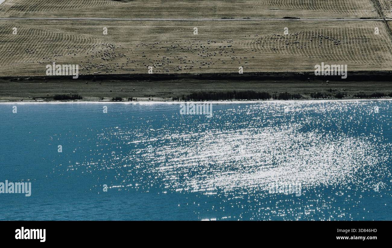 (251128) -- XINING, Nov. 28, 2025 (Xinhua) -- This aerial drone photo ...
