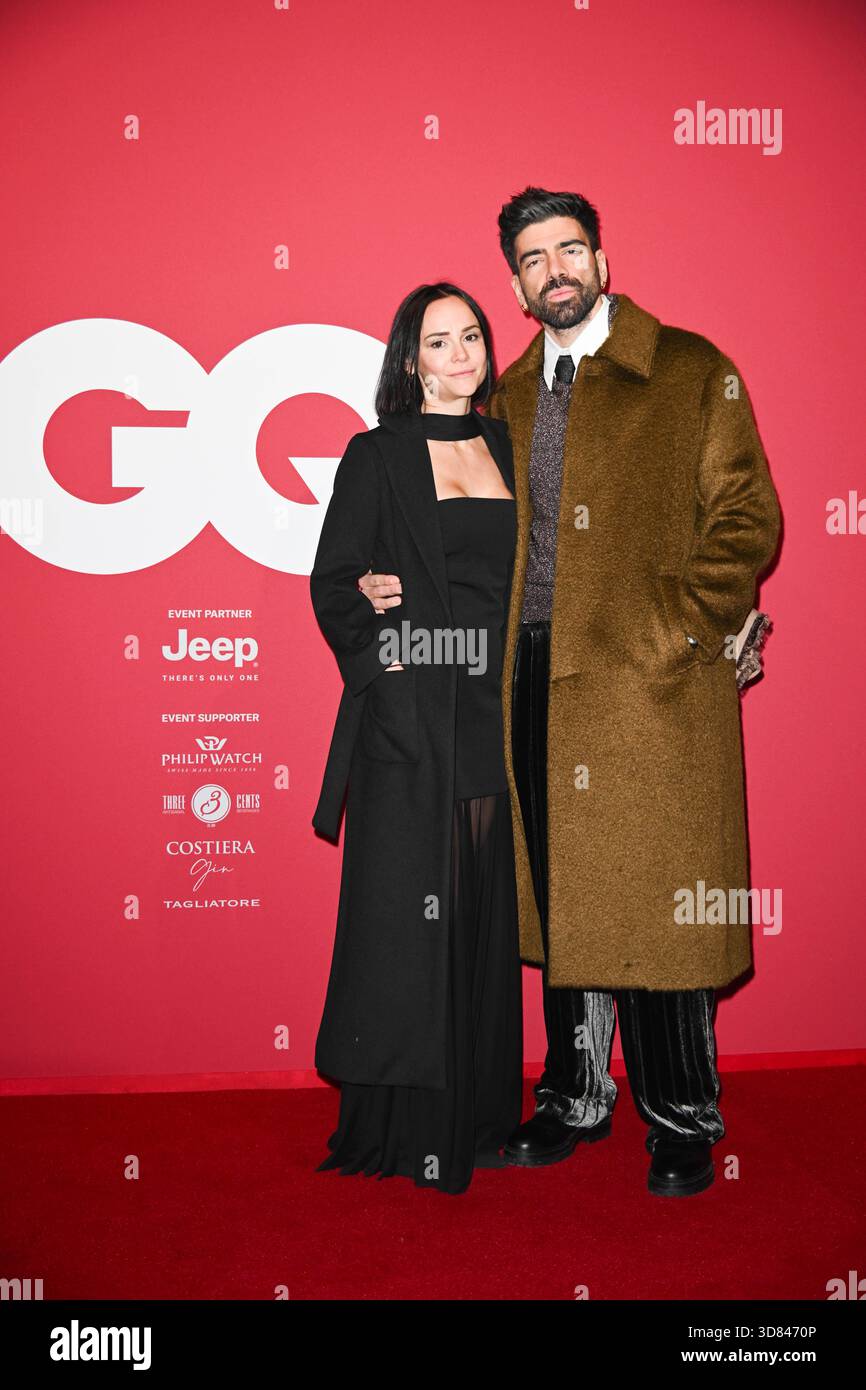 Milan, GQ Men of the Year 2025. Pictured: Gianluca Gazzoli and Sara ...