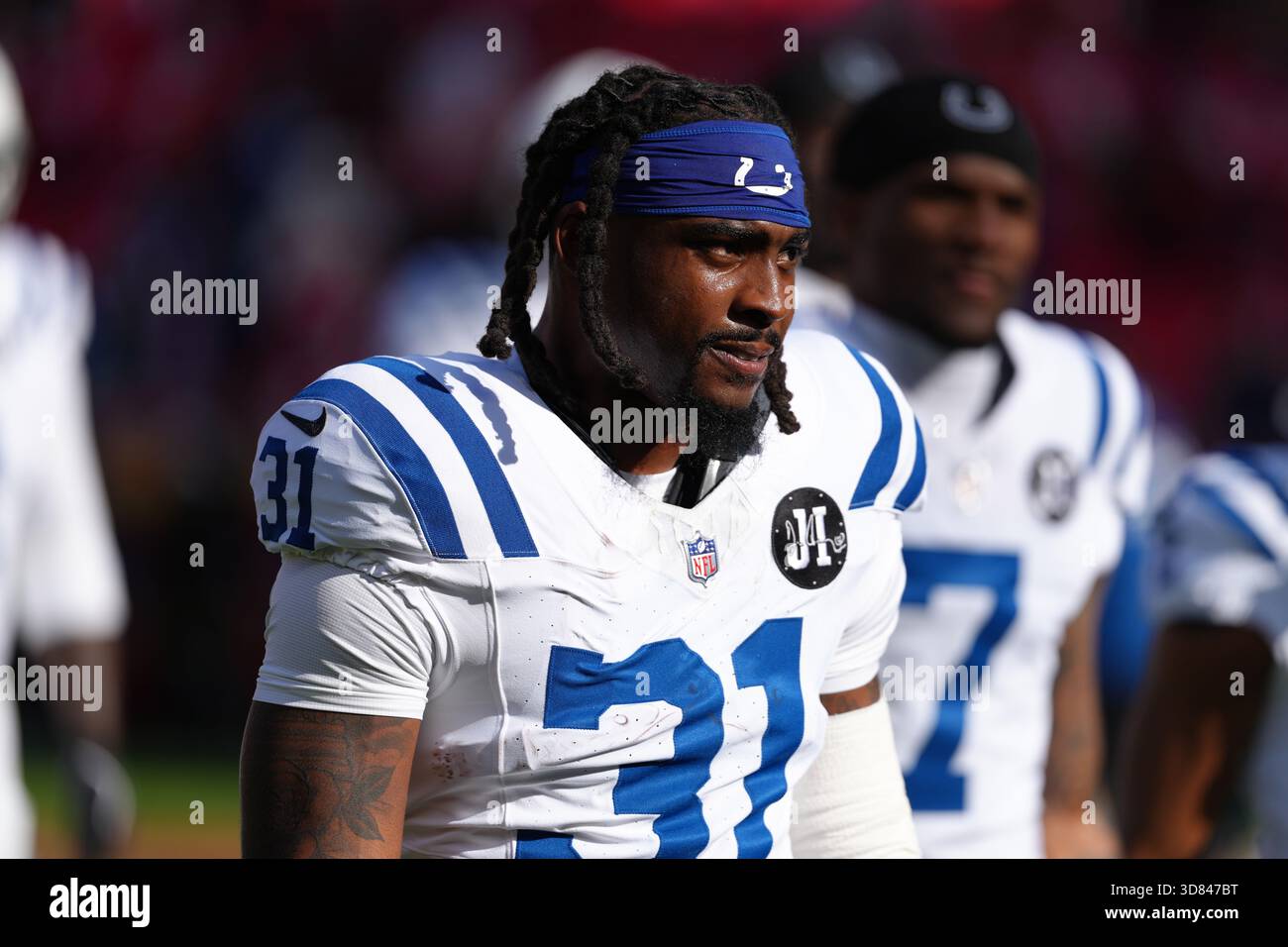 Indianapolis Colts running back Tyler Goodson walks off the field ...