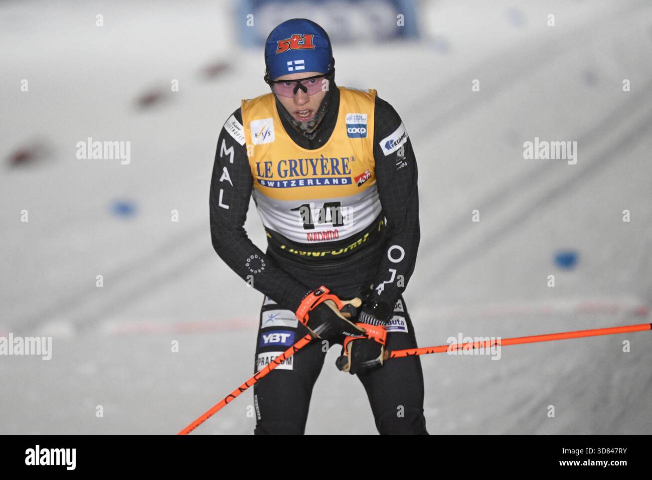 Petteri Koivisto of Finland after men's cross-country skiing 10km ...