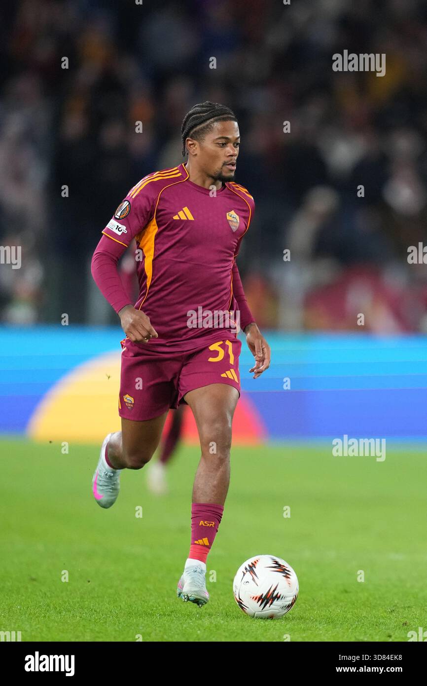 Roma’s Leon Bailey during the Uefa Europa League soccer match between ...