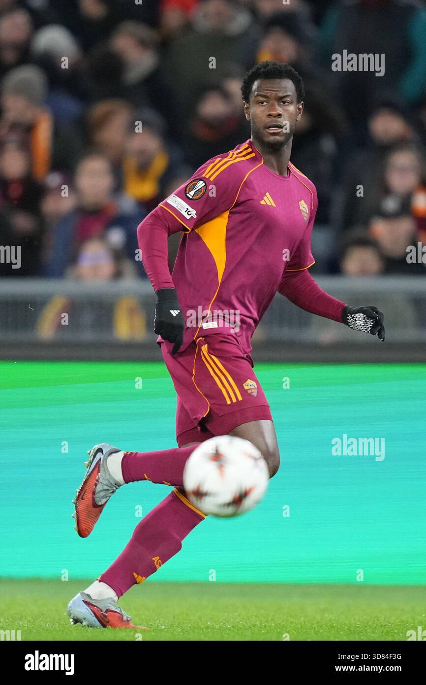 Roma’s Evan Ndicka during the Uefa Europa League soccer match between ...