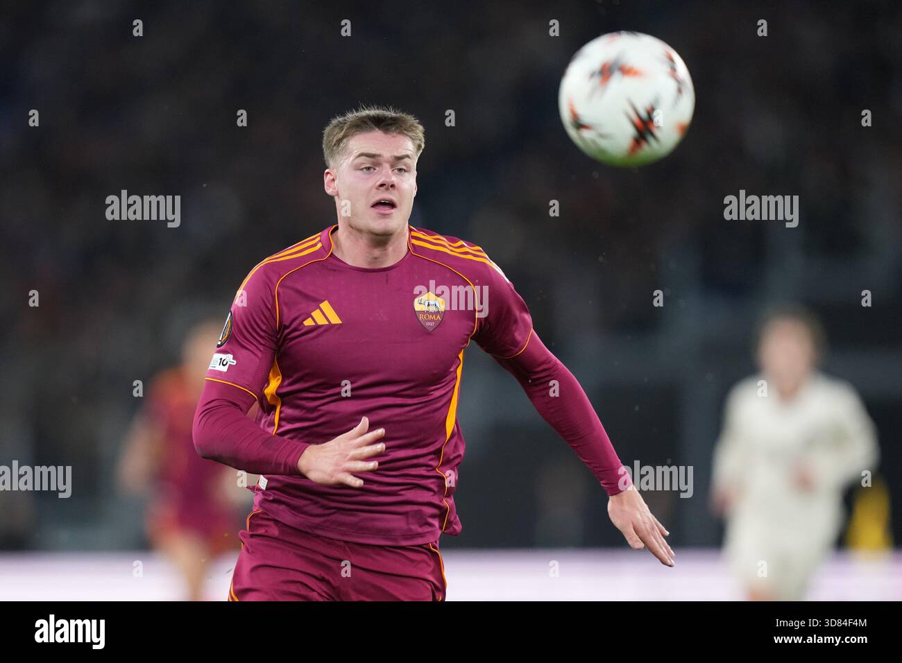 Roma’s Evan Ferguson during the Uefa Europa League soccer match between ...