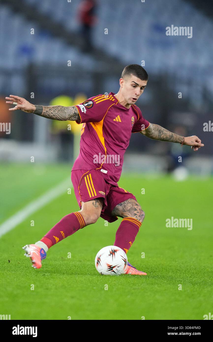 Roma’s Gianluca Mancini during the Uefa Europa League soccer match ...