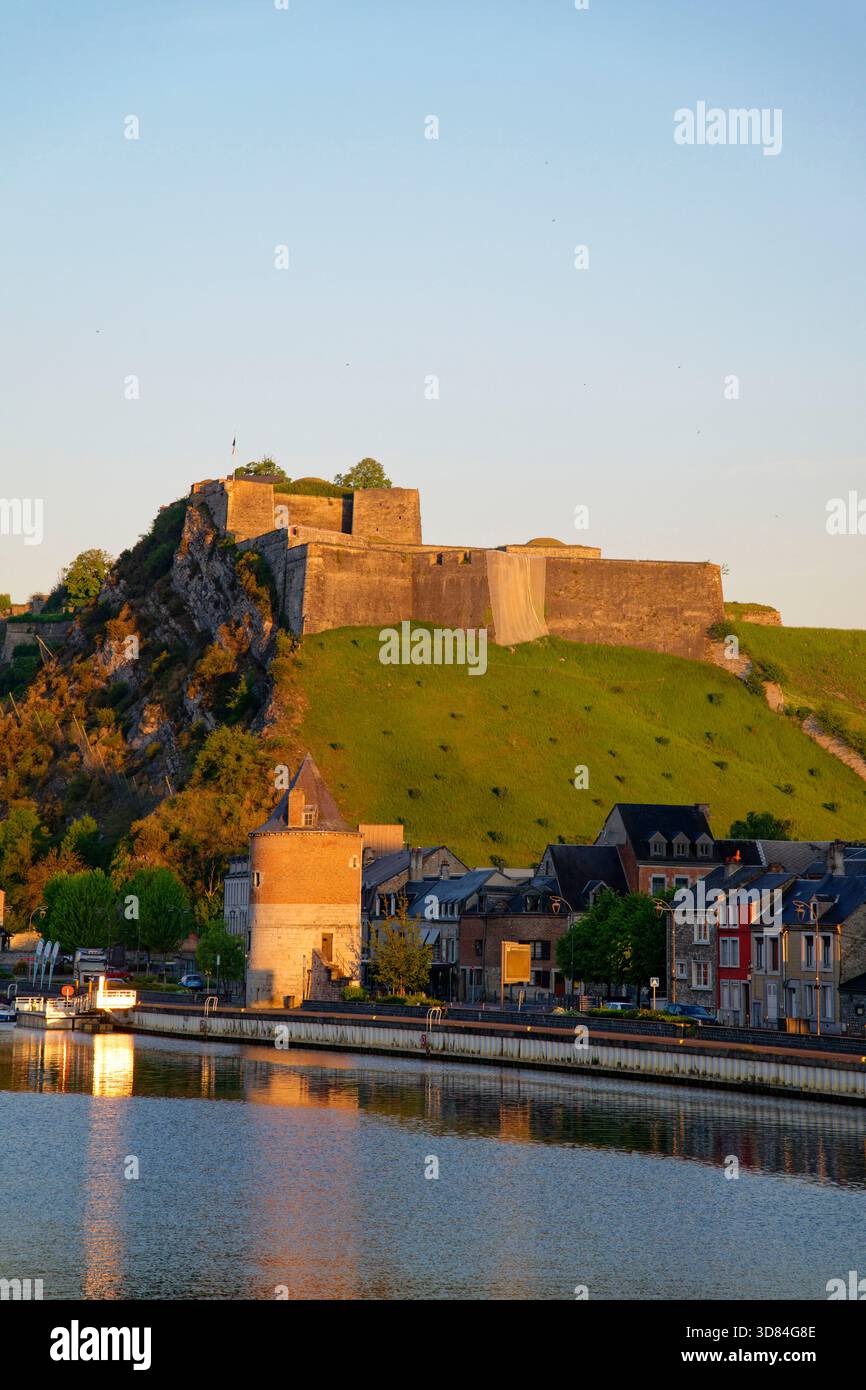 France, Ardennes, Ardennes Regional Nature Park, Givet, Meuse valley ...