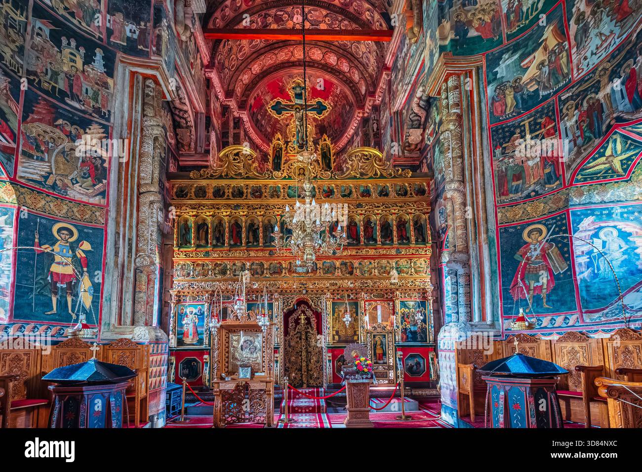 Romania, Bukovina region, Dragomirna, Dragomirna Orthodox monastery ...