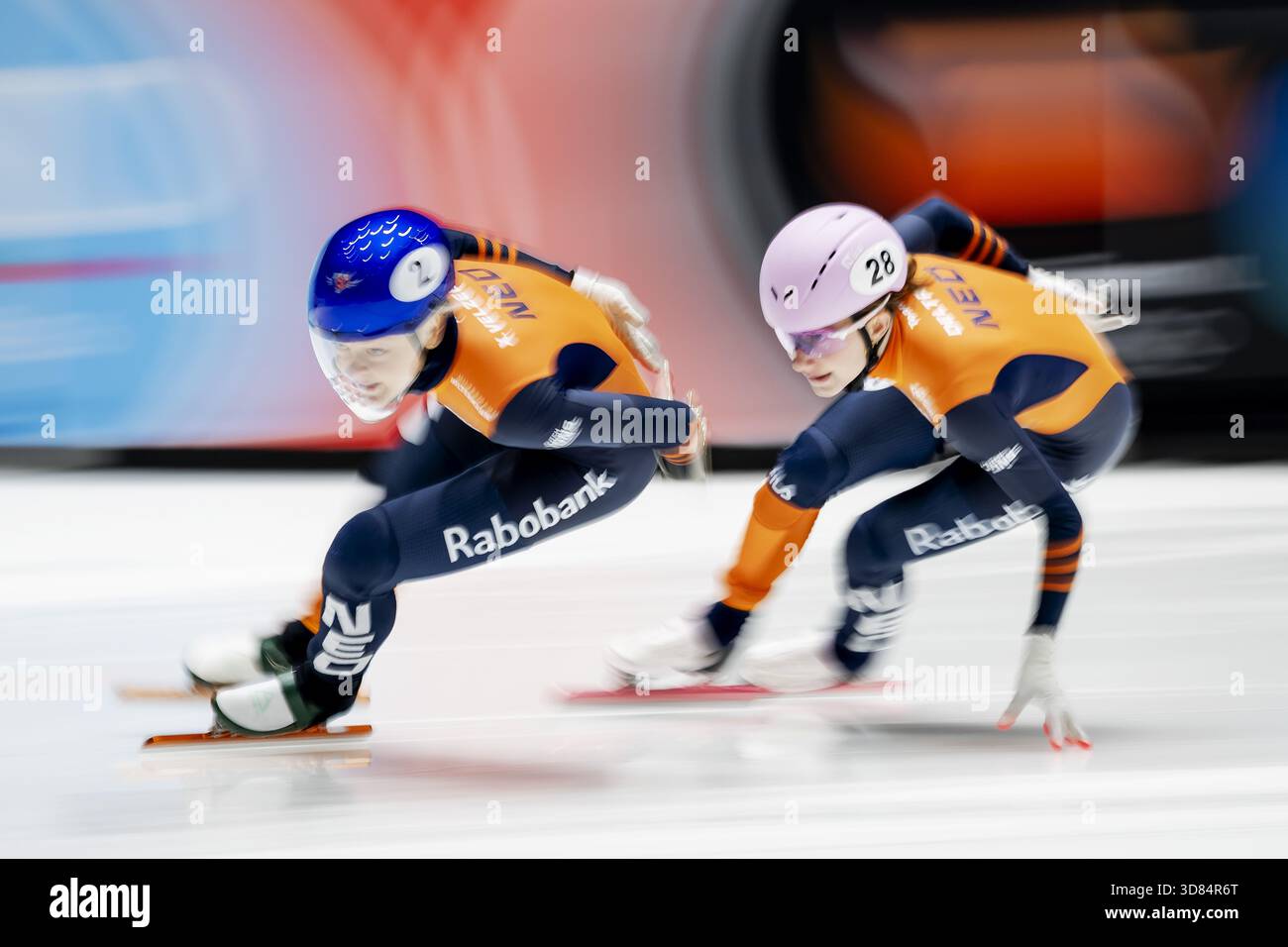 DORDRECHT – Xandra Velzeboer (NED) and Zoe Deltrap (NED) during ...
