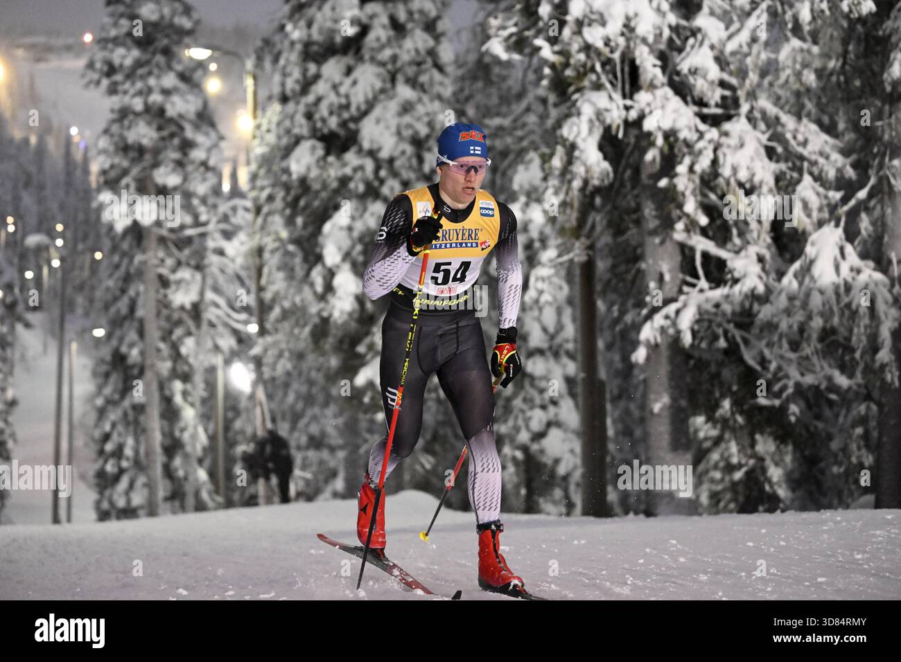 Eero Rantala of Finland competes during men's cross-country skiing 10km ...