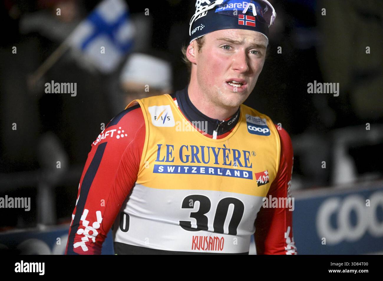 Edvard Sandvik of Norway competes during men's cross-country skiing ...