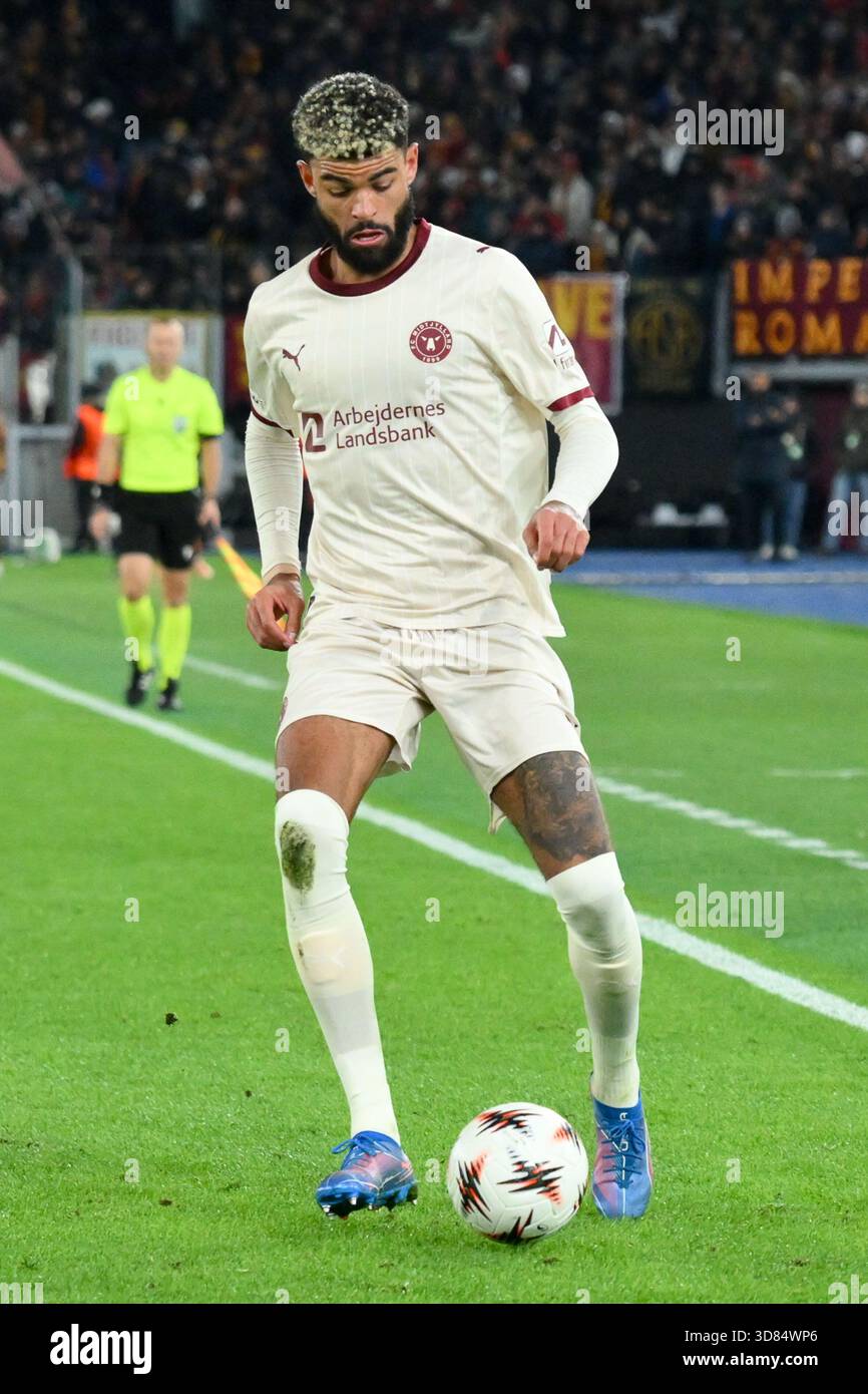 Philip Billing of FC Midtjylland during the match Uefa Europa League ...