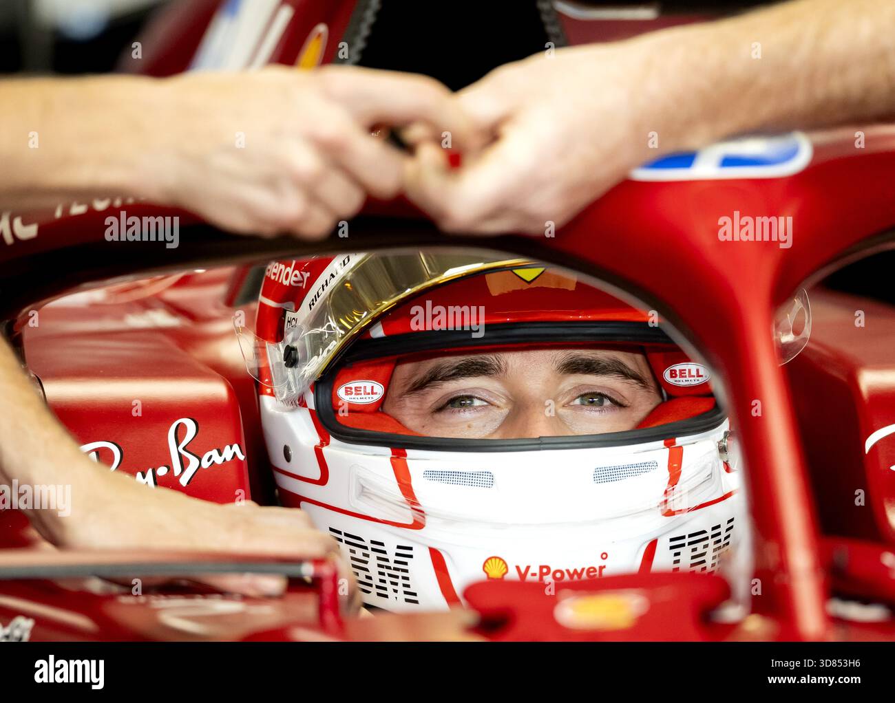 DOHA - Charles Leclerc (Ferrari) before free practice at the Lusail ...