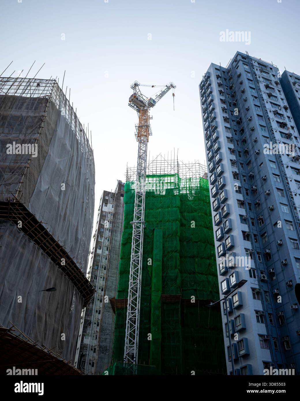 March 25, 2025, Hong Kong, China: A newly constructed building is ...