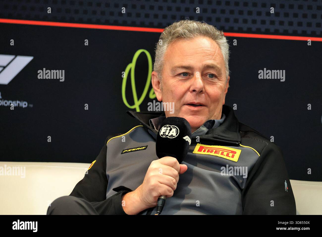 Mario Isola (ITA) Pirelli Racing Manager in the FIA Press Conference ...