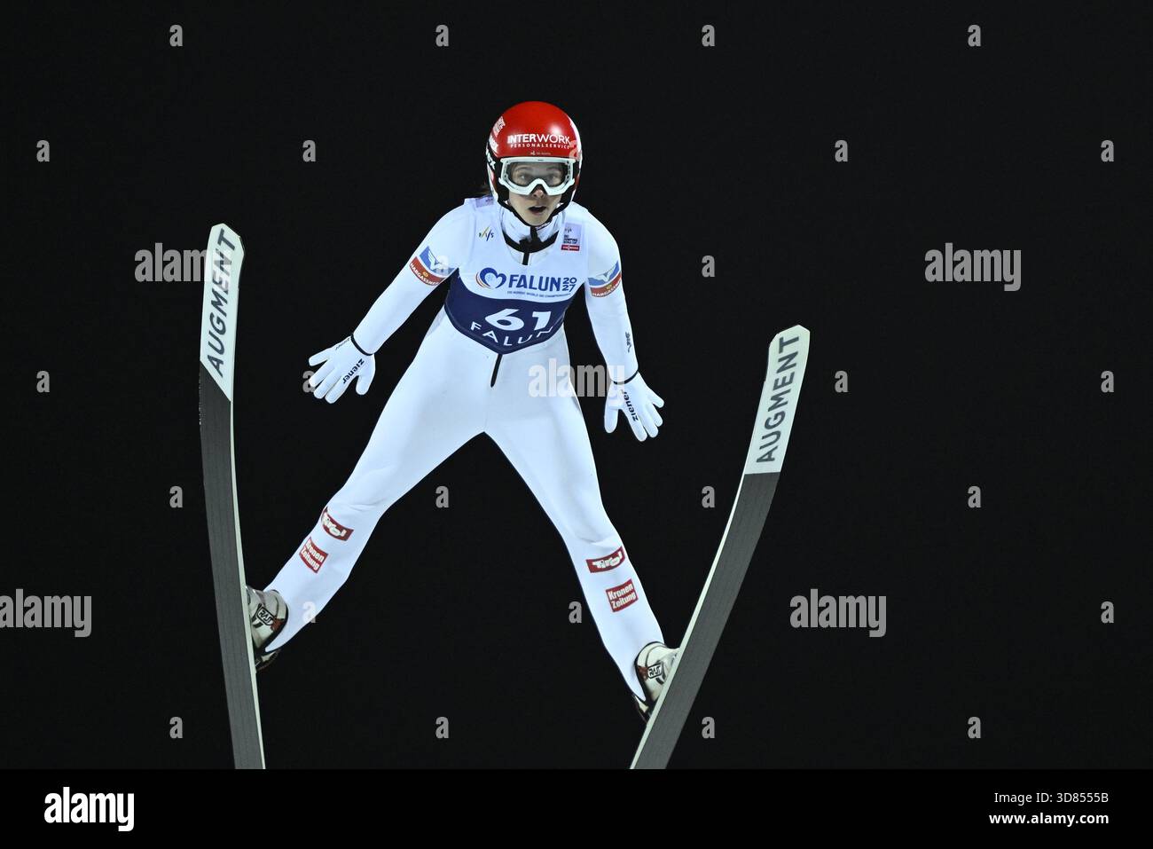 FALUN, SWEDEN 20251128Lisa Eder, Austria, jumps in the Women's ...
