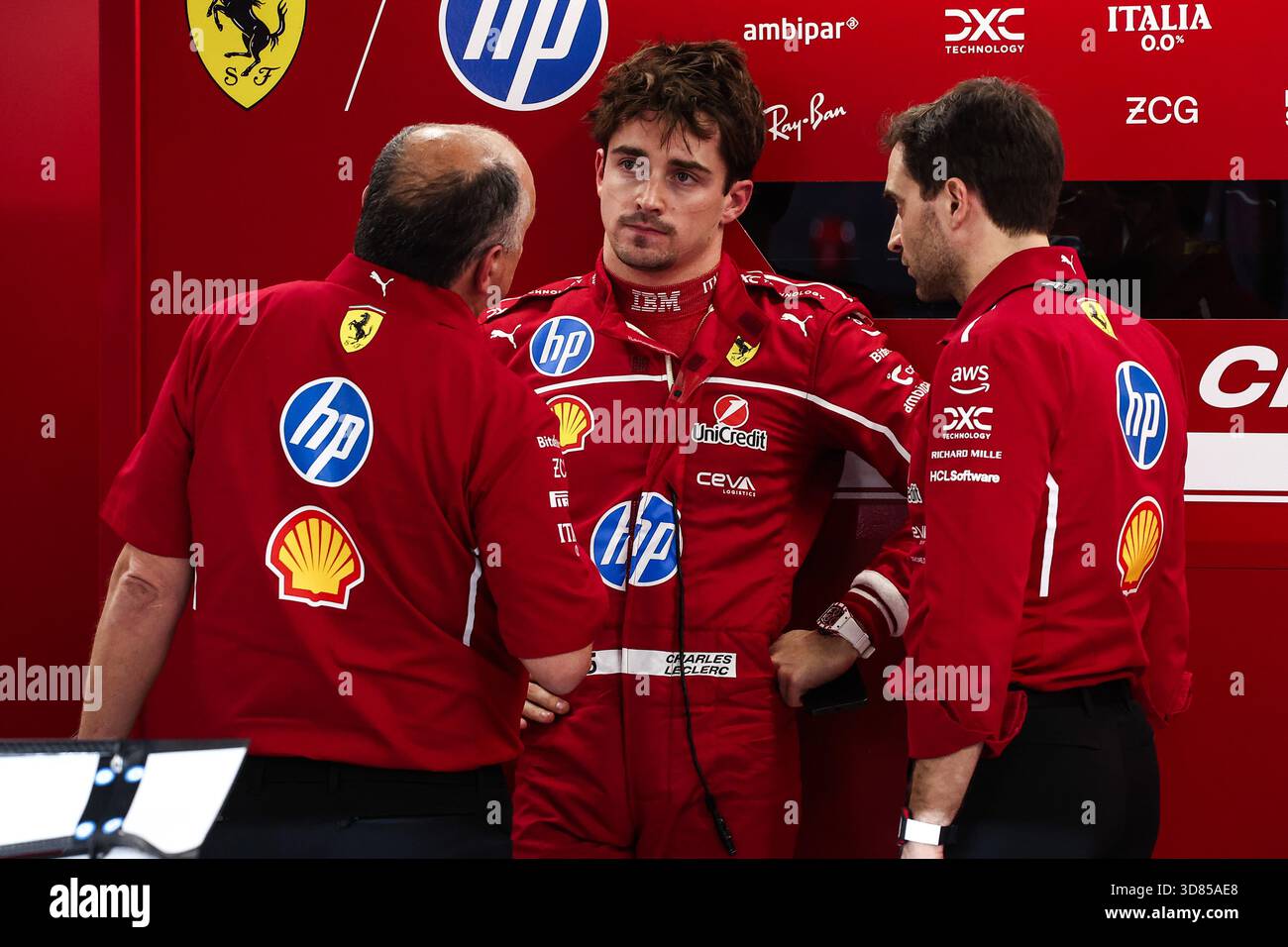 LECLERC Charles (mco), Scuderia Ferrari SF-25, portrait, VASSEUR ...