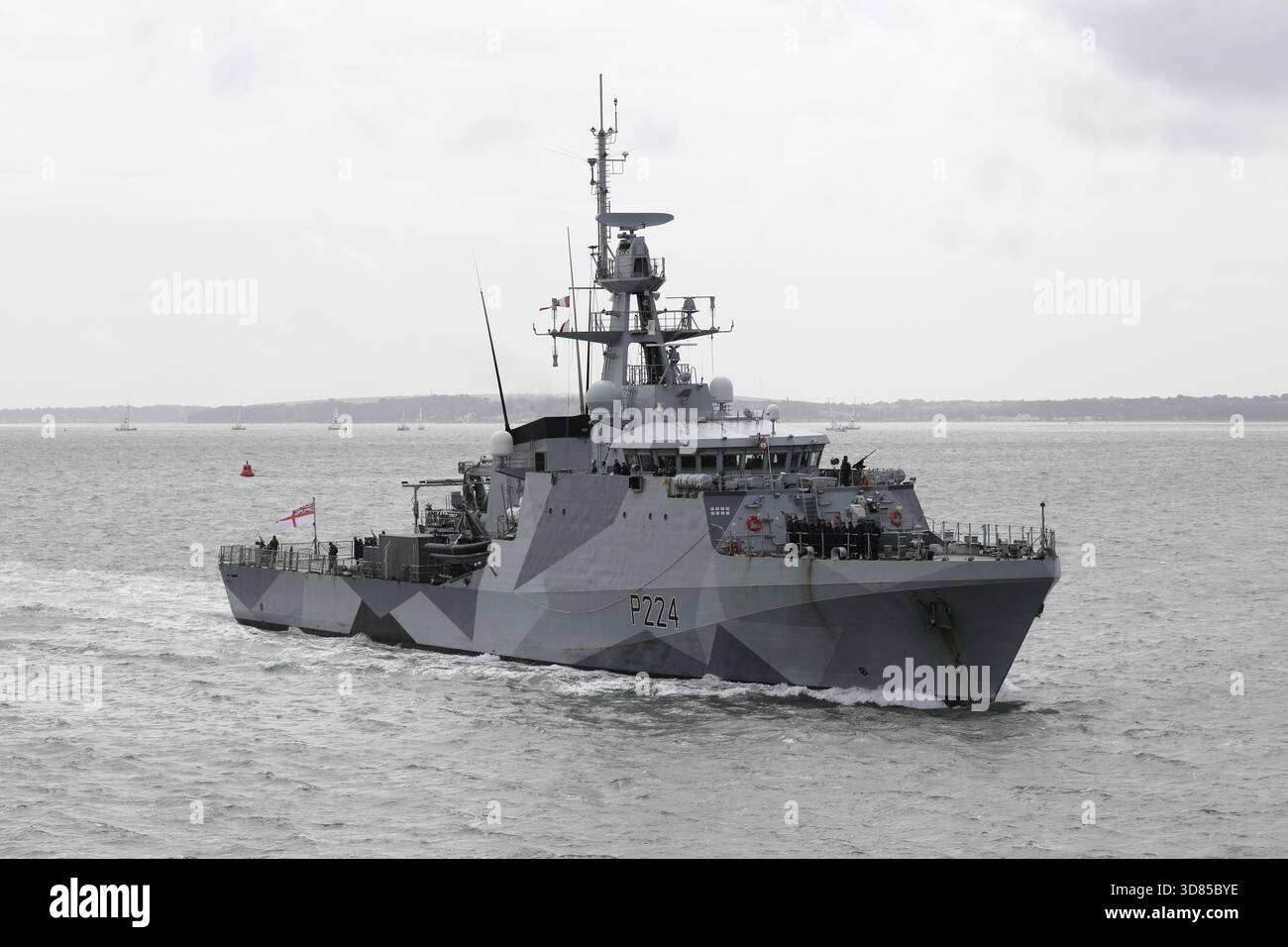 The Royal Navy Batch 2 River class offshore patrol vessel HMS TRENT ...