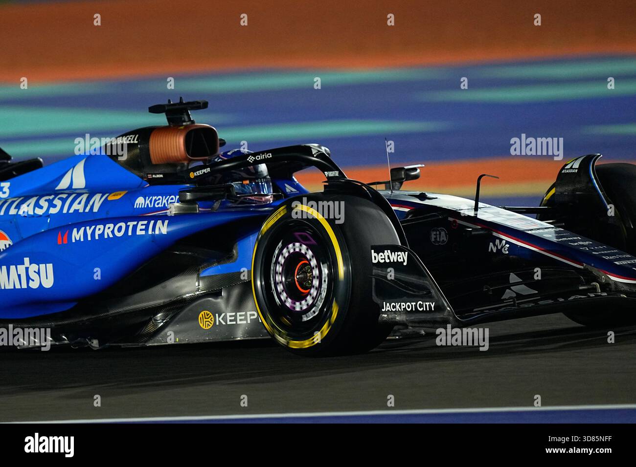 Williams driver Alexander Albon of Thailand in action during the sprint ...