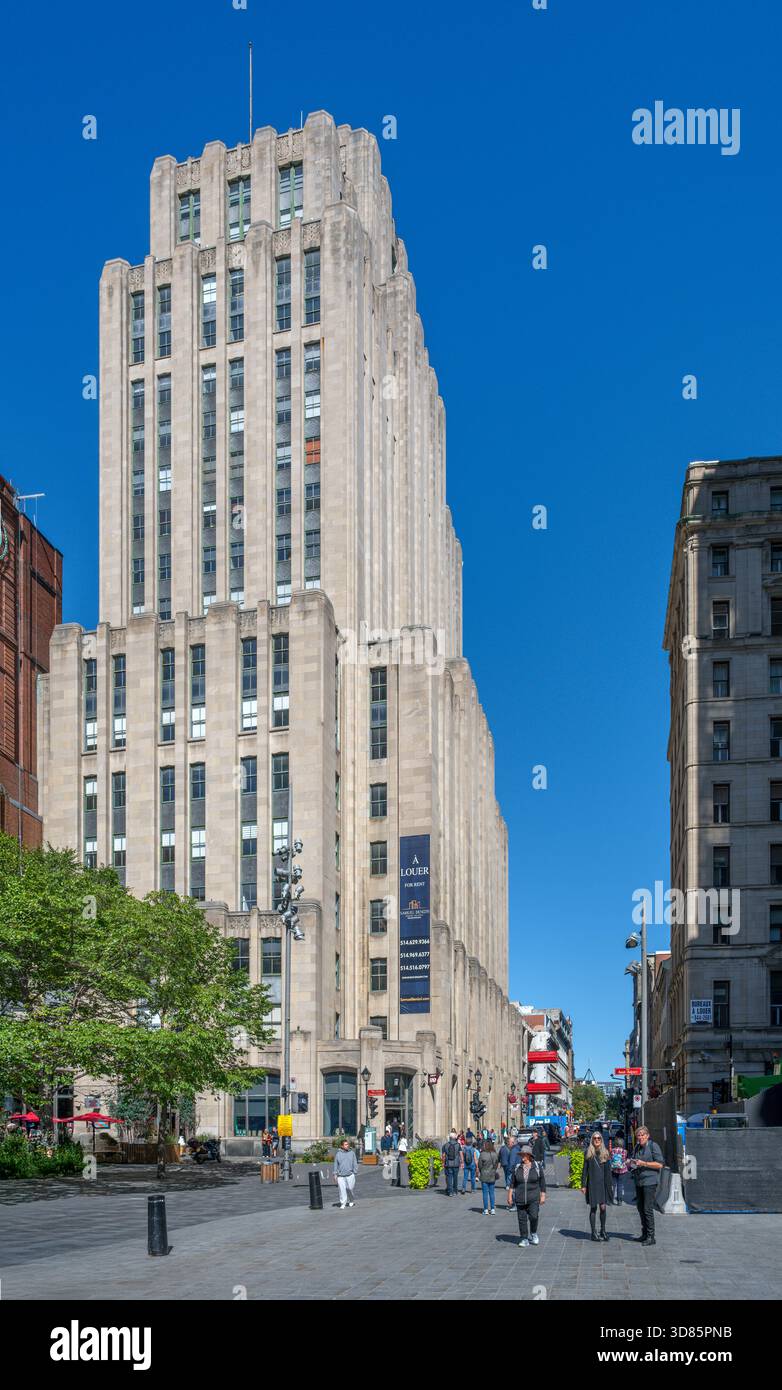 The Aldred Building, an art deco skyscraper in the Place d'Armes ...