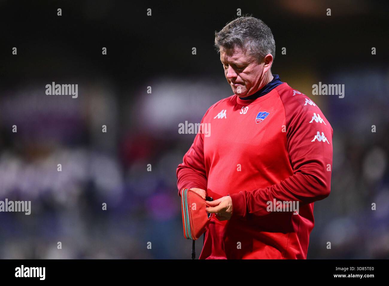 Sebastien Delpirou of Aurillac during the Pro D2 match between Soyaux ...