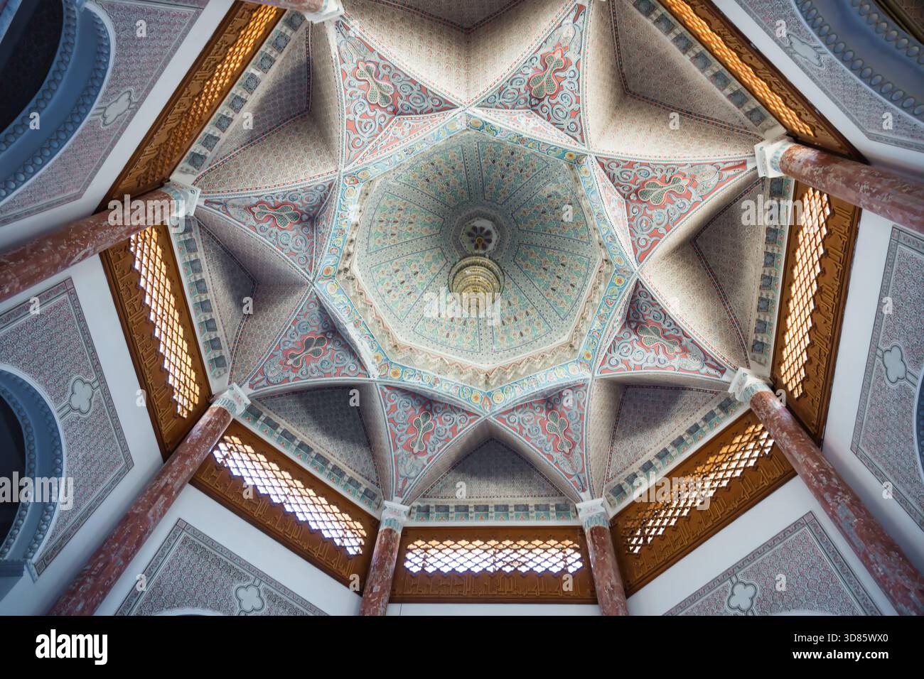 Ornate ceiling in the Basra Cultural Museum in Basra, Iraq Stock Photo ...