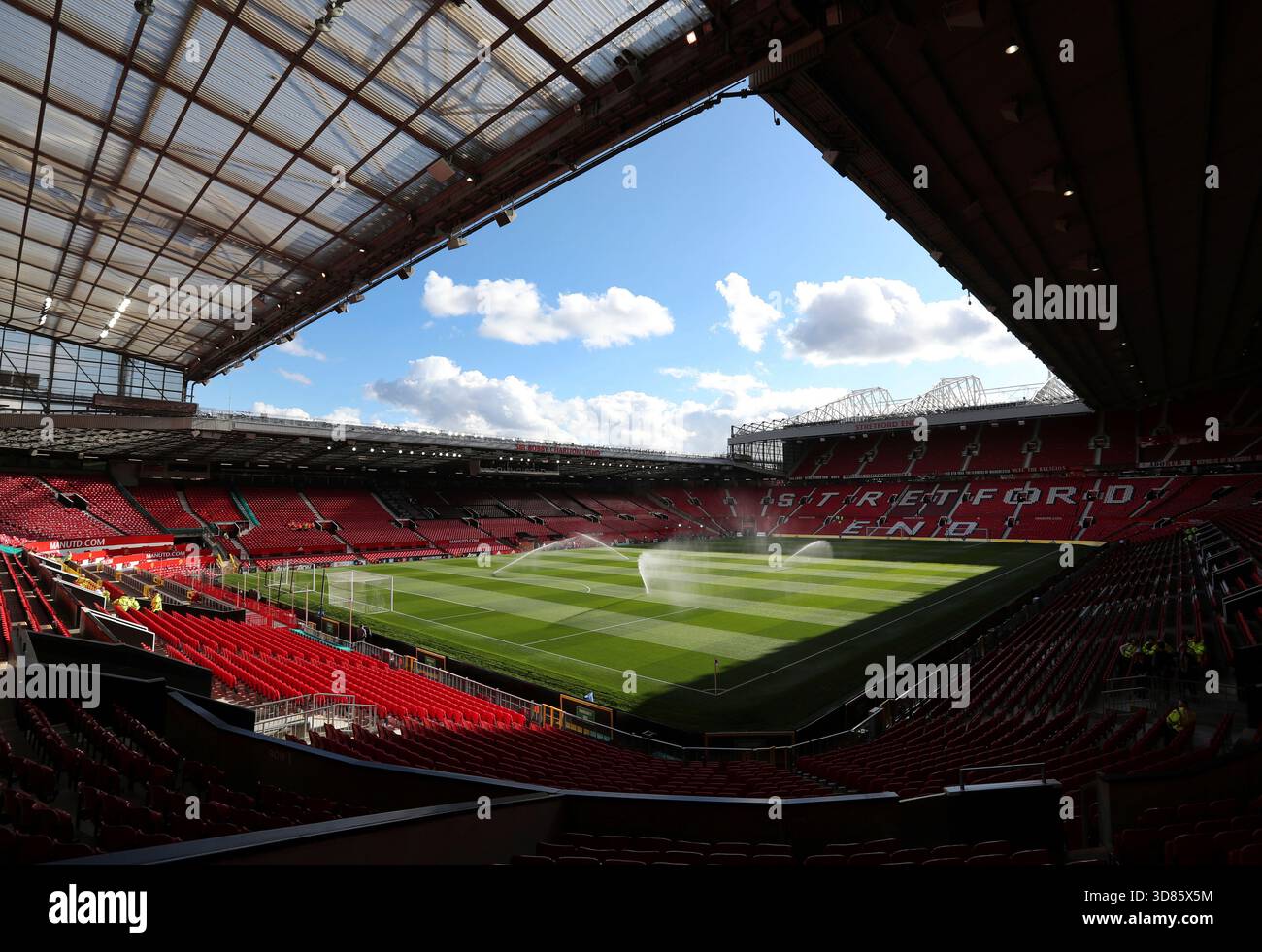 FILE - A general view of the Manchester United's stadium Old Trafford ...