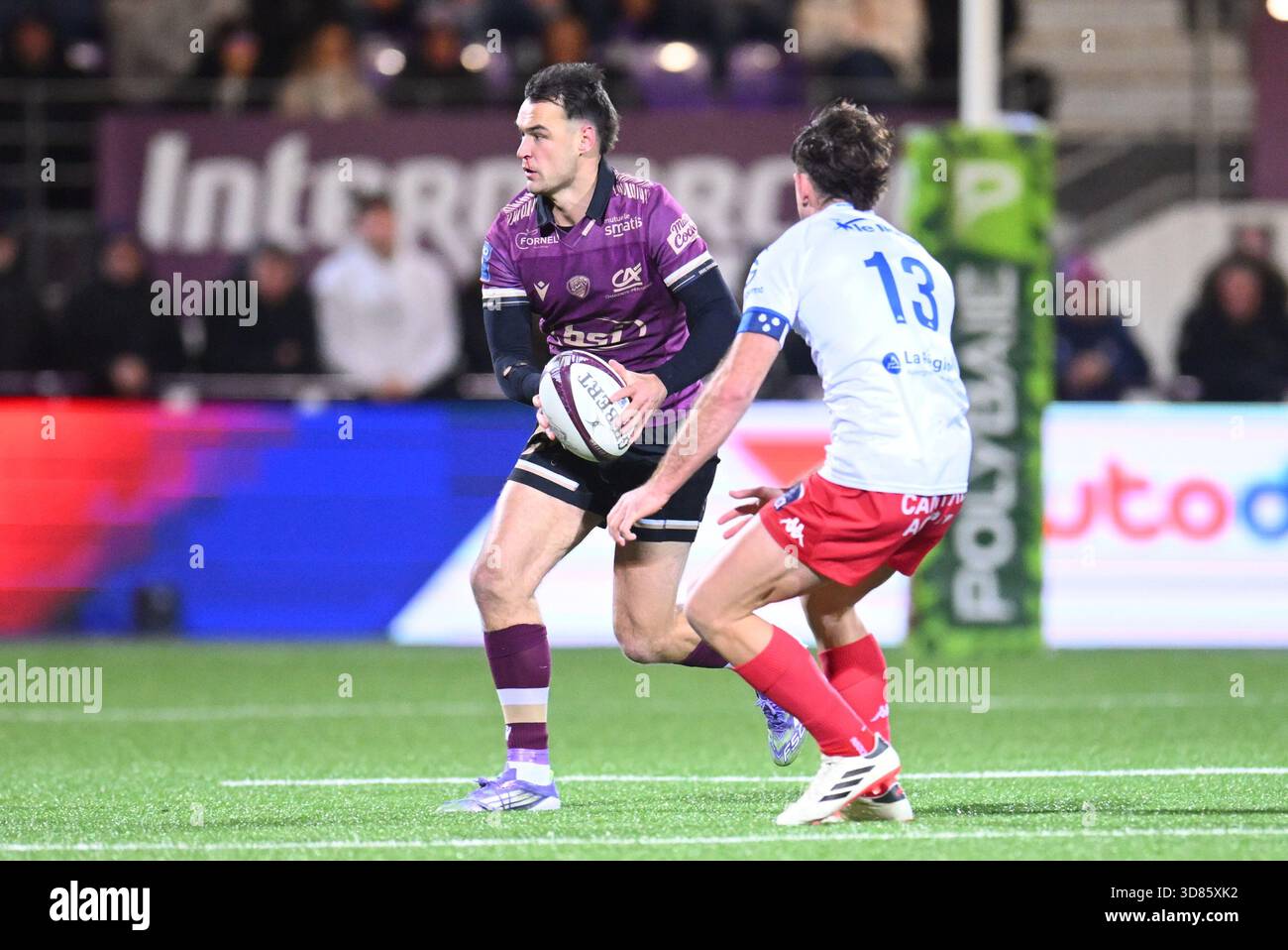 Eoghan Barrett of Soyaux Charentes during the Pro D2 match between ...