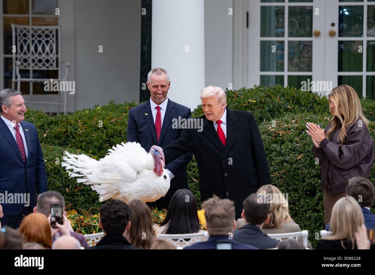 Vice President JD Vance and Usha Vance attend the annual Thanksgiving ...