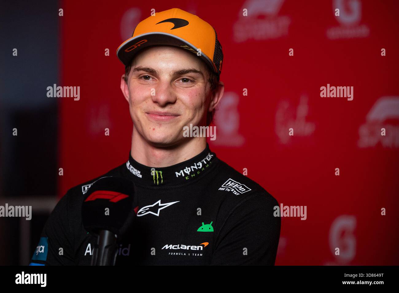 Oscar Piastri (McLaren Formula 1 Team, Australia, #81) smiles happily ...