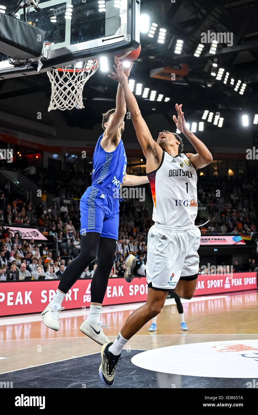 28 November 2025, Bavaria, Neu-Ulm: Basketball: World Cup qualifier ...
