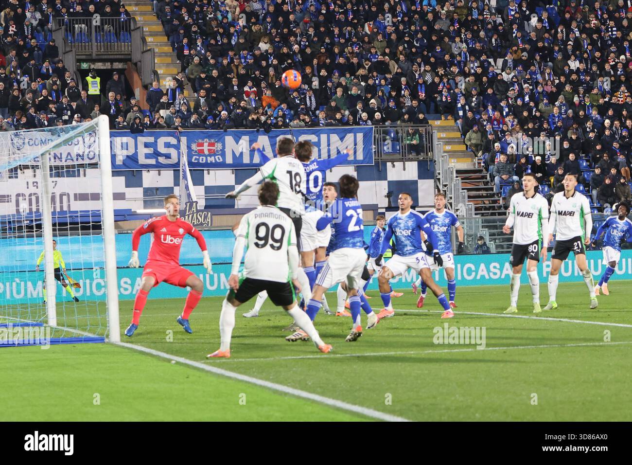 ComoÕs sassuolo attempt during the Serie A soccer match between Como ...