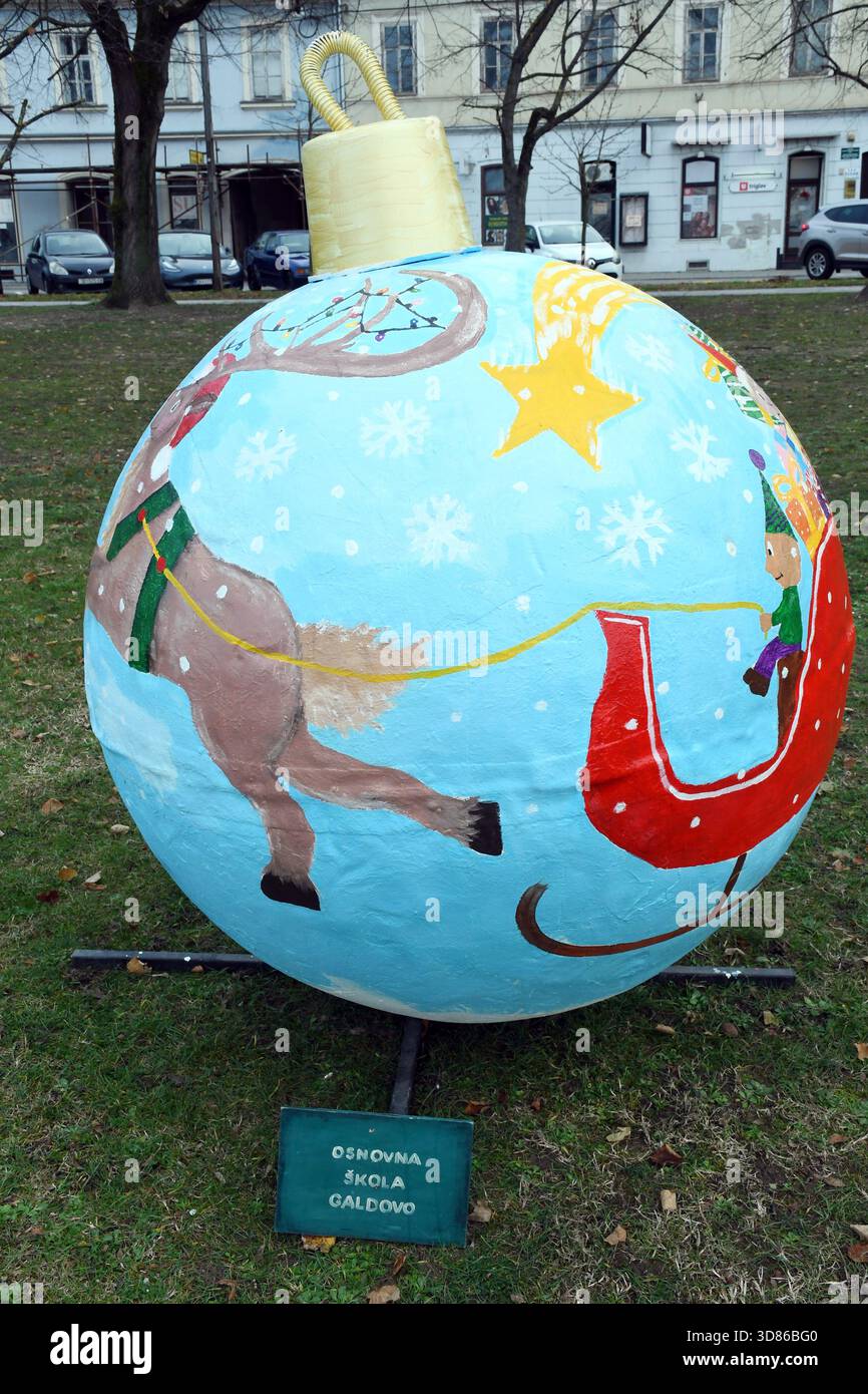 The promenade along the Kupa River has been decorated with Christmas ...
