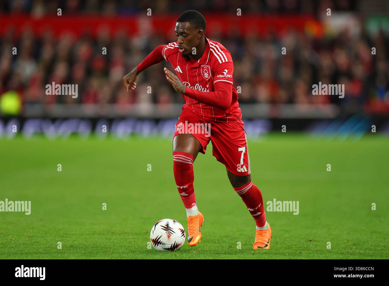 Callum Hudson-Odoi of Nottingham Forest in action during the UEFA ...