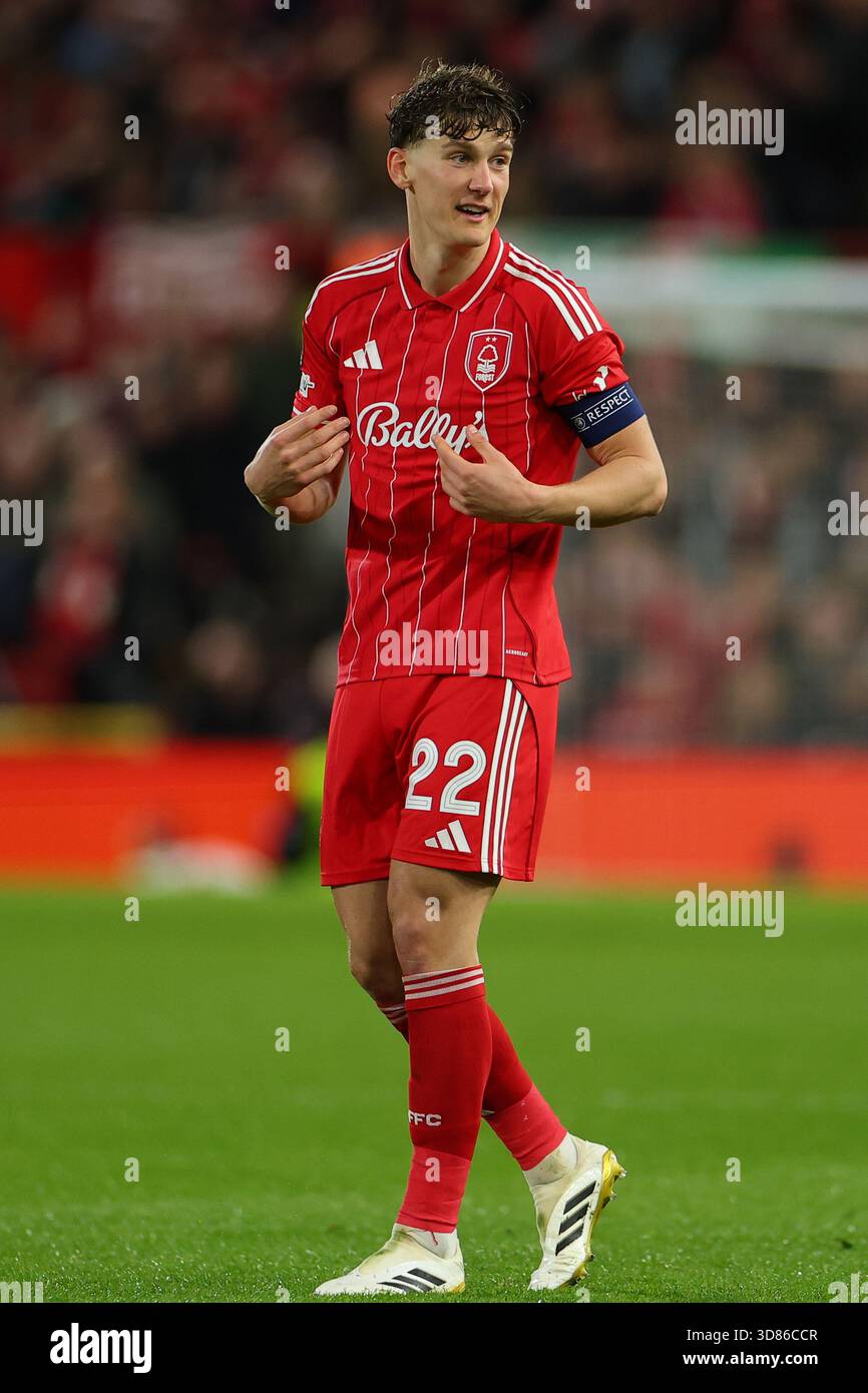 Ryan Yates of Nottingham Forest during the UEFA Europa League League ...