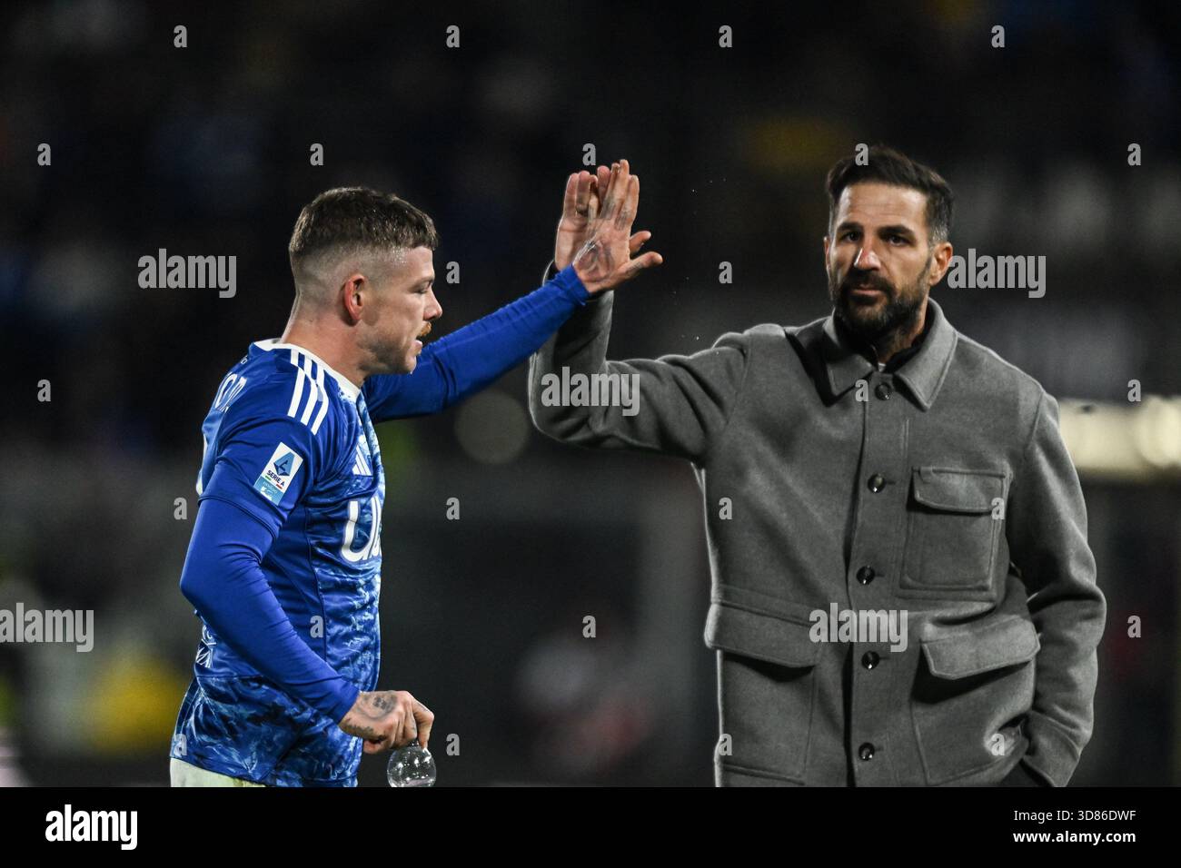Alberto Moreno and Cesc Fàbregas of Calcio Como celebrating after a ...