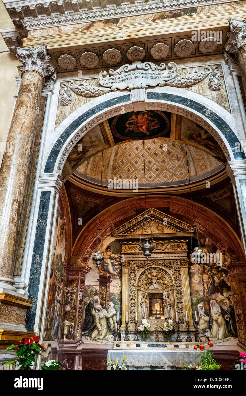Mummified head of saint catherine of siena hi-res stock photography and ...