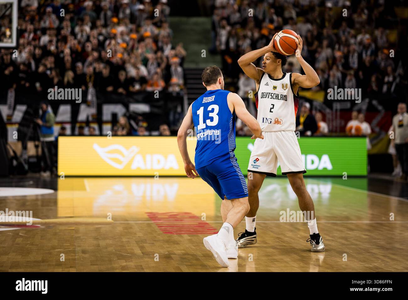 NEU-ULM, GERMANY - NOVEMBER 28: Jack Kayil (Germany, 2) controls the ...