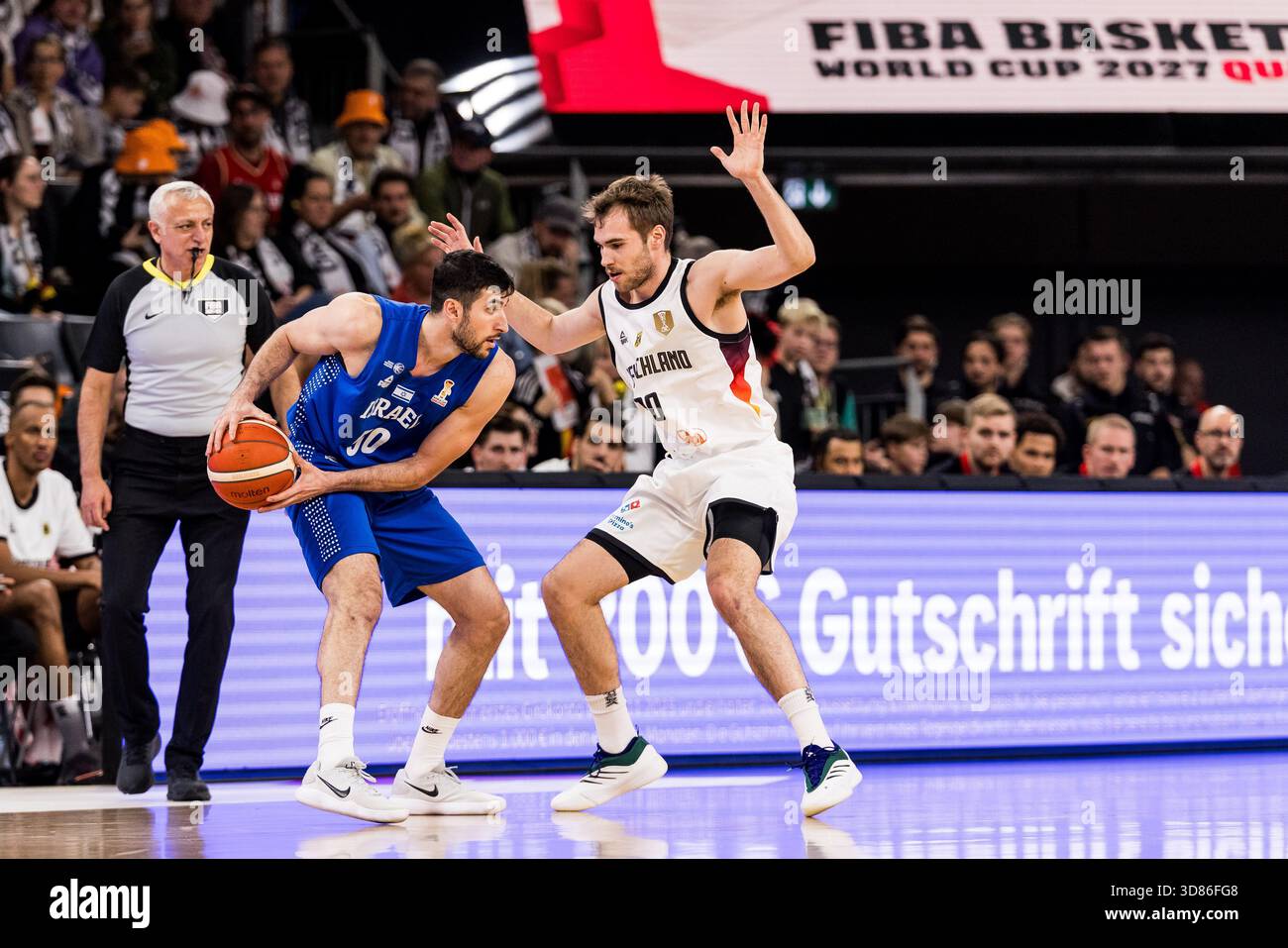 NEU-ULM, GERMANY - NOVEMBER 28: Yovel Zoosman (Israel, 50) controls the ...