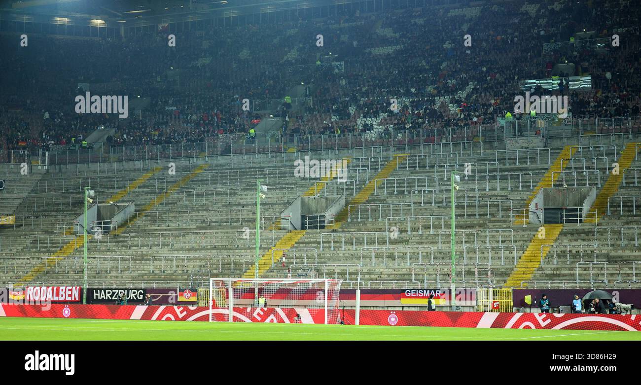 Empty standing stands, Fritz Walter Stadium Kaiserslautern, November 28 ...