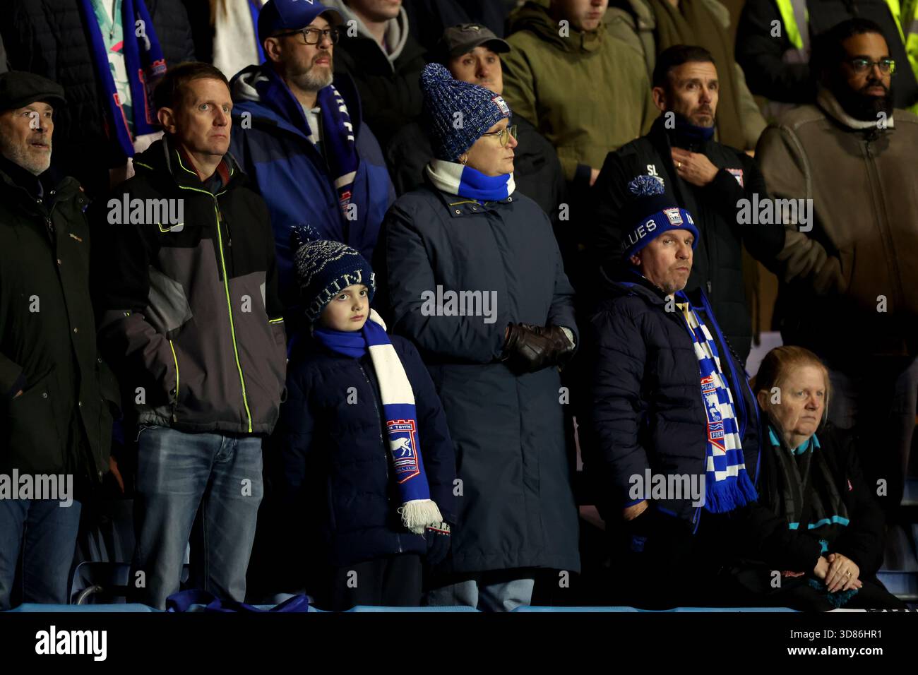 Ipswich Town fans dejected at the final whistle after the Sky Bet ...