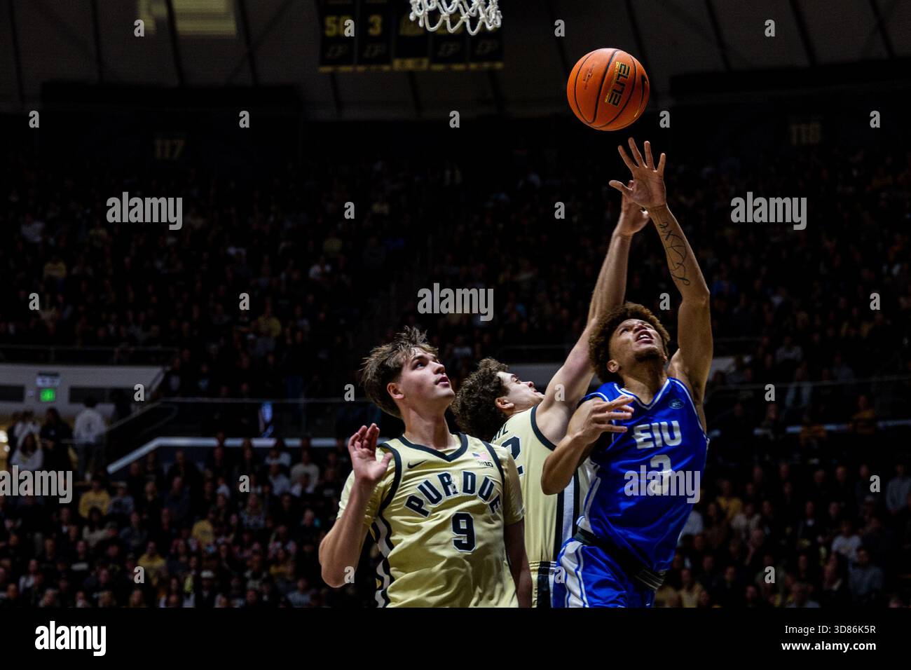 November 28, 2025: Eastern Illinois guard Meechie White (3) shoots the ...